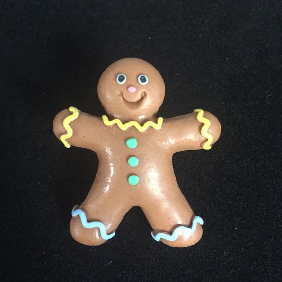 Jewelry | Gingerbread Man Pin Tie Tack Adorable Signed | Poshmark